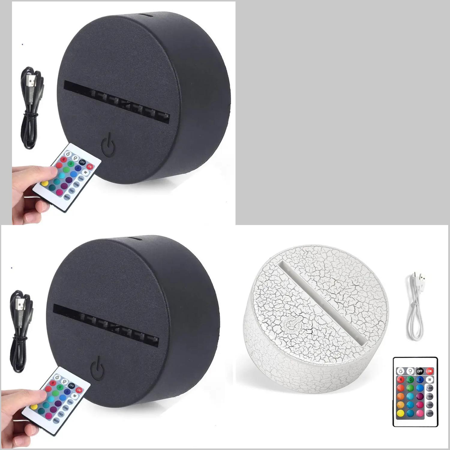 ZENGXIN Creative 3D Color Changing Acrylic Illusion LED Night Light for ...