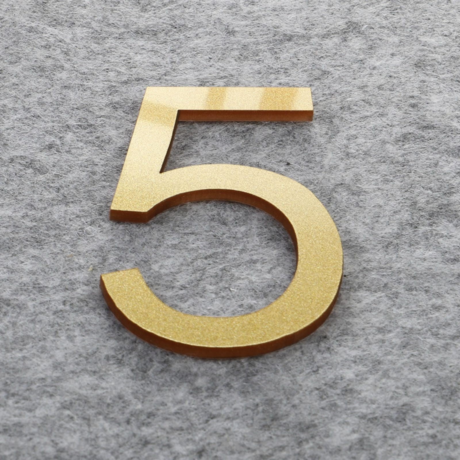 ZENMELE Acrylic Three Digital Sticker Antique Bronze Gold/silver White ...