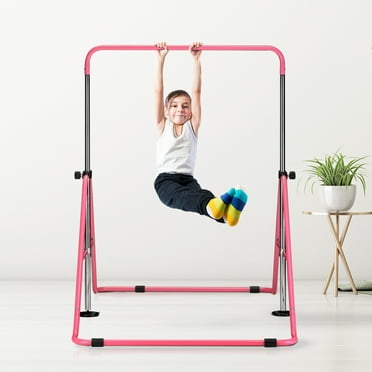 Expandable Kids Gymnastics Horizontal Bar Set - 3 in 1 Kip Training ...