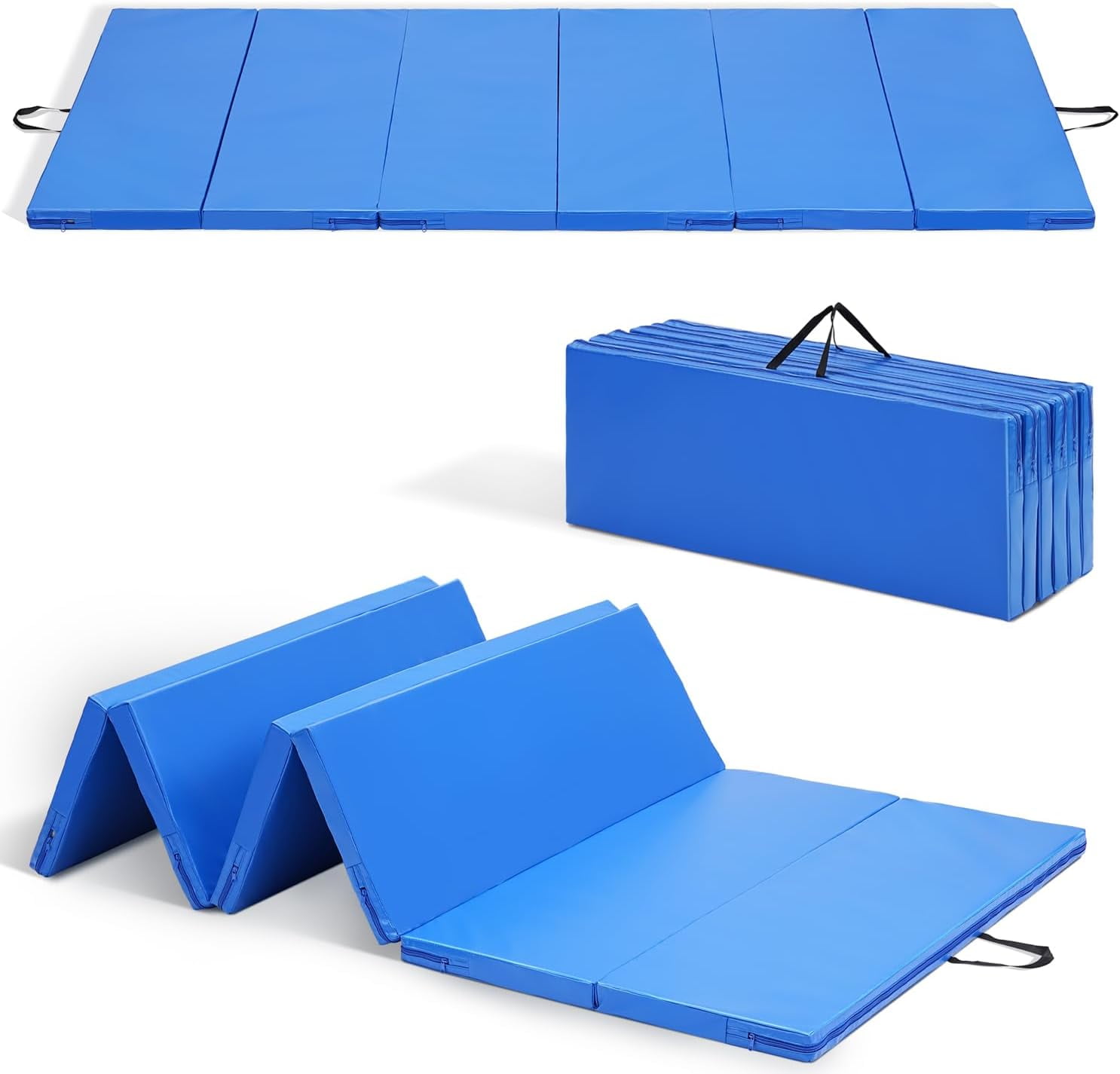 Gymnastics Mat 6'x3'x2''/4'x8'x2'' Exercise Mat Gym Mat for Home ...