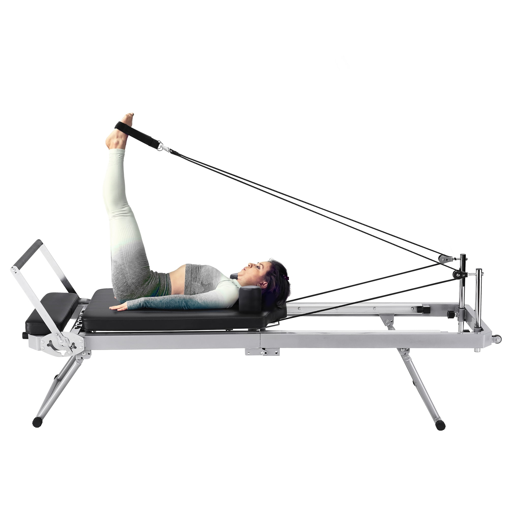 ZENOVA Pilates Reformer, Foldable Pilates Reformer Machine 300 lbs ...