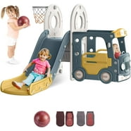 WFUN 9 in 1 Outdoor Freestanding Kids Slide Set for Toddlers Age 1 ...