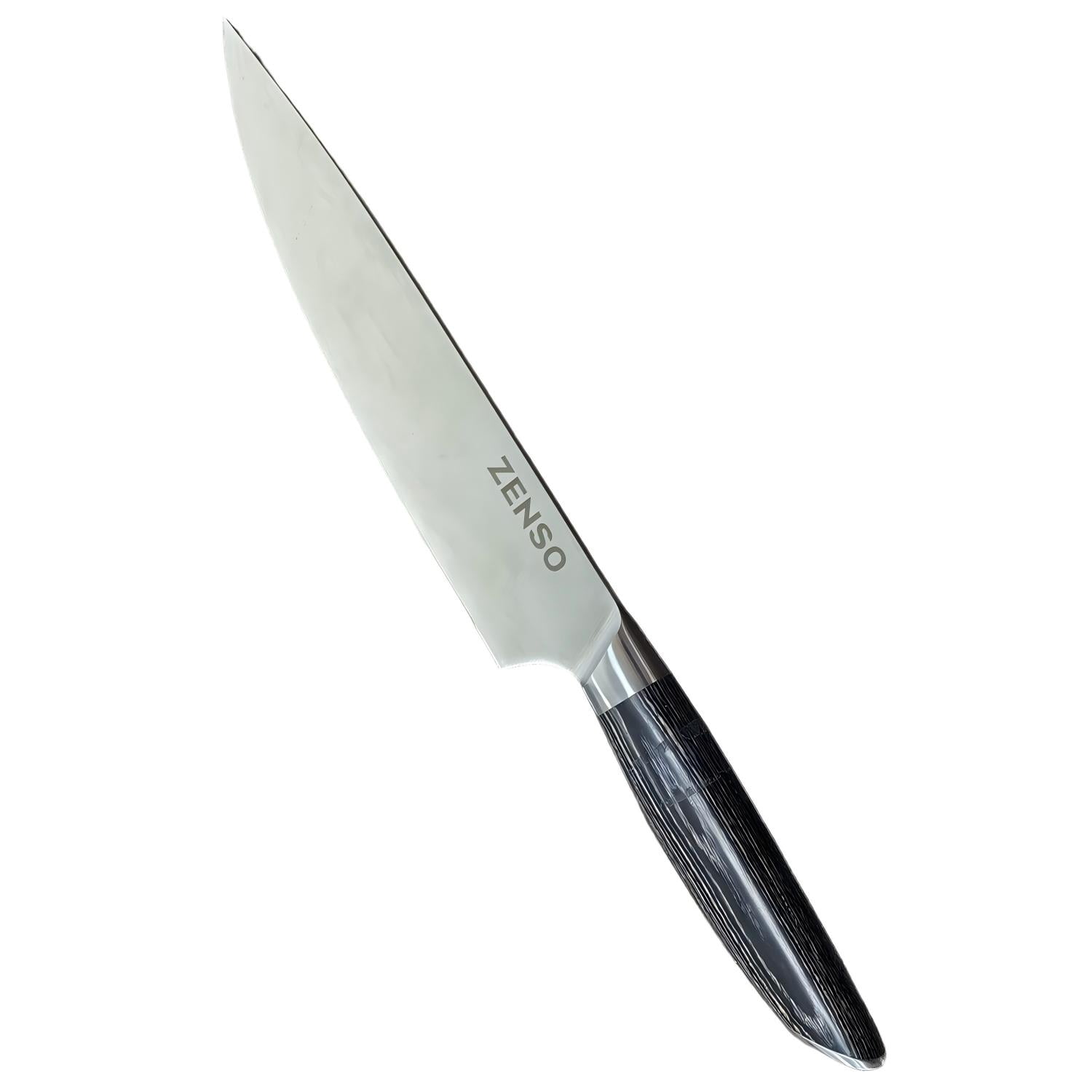 ZENSO Chef Knife in Powder Steel, Japanese Kitchen Knife 8 Inch, Ultra ...