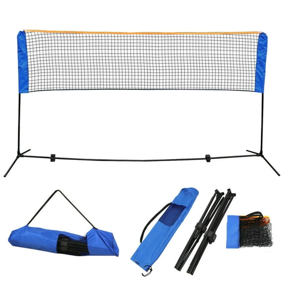 ZENSTYLE 10'x5' Adjustable Net Set for Badminton, Volleyball, Tennis w ...