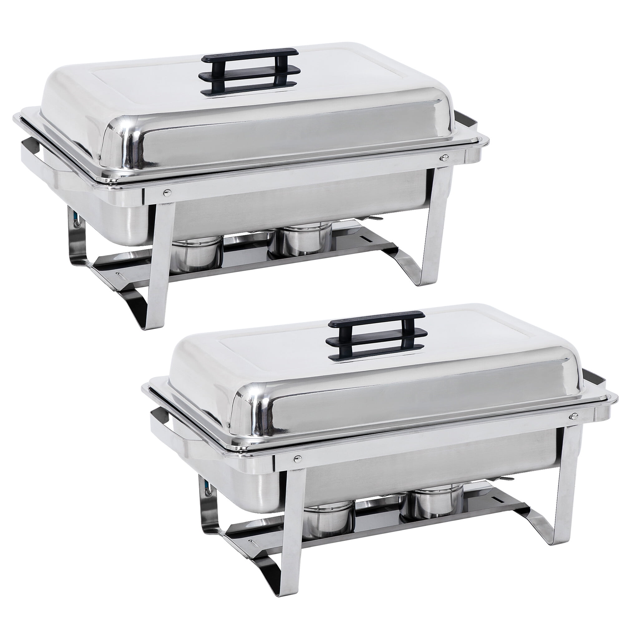 ZENSTYLE 8QT Stainless Steel Chafing Dish 2 Pack Buffet Warmers with ...