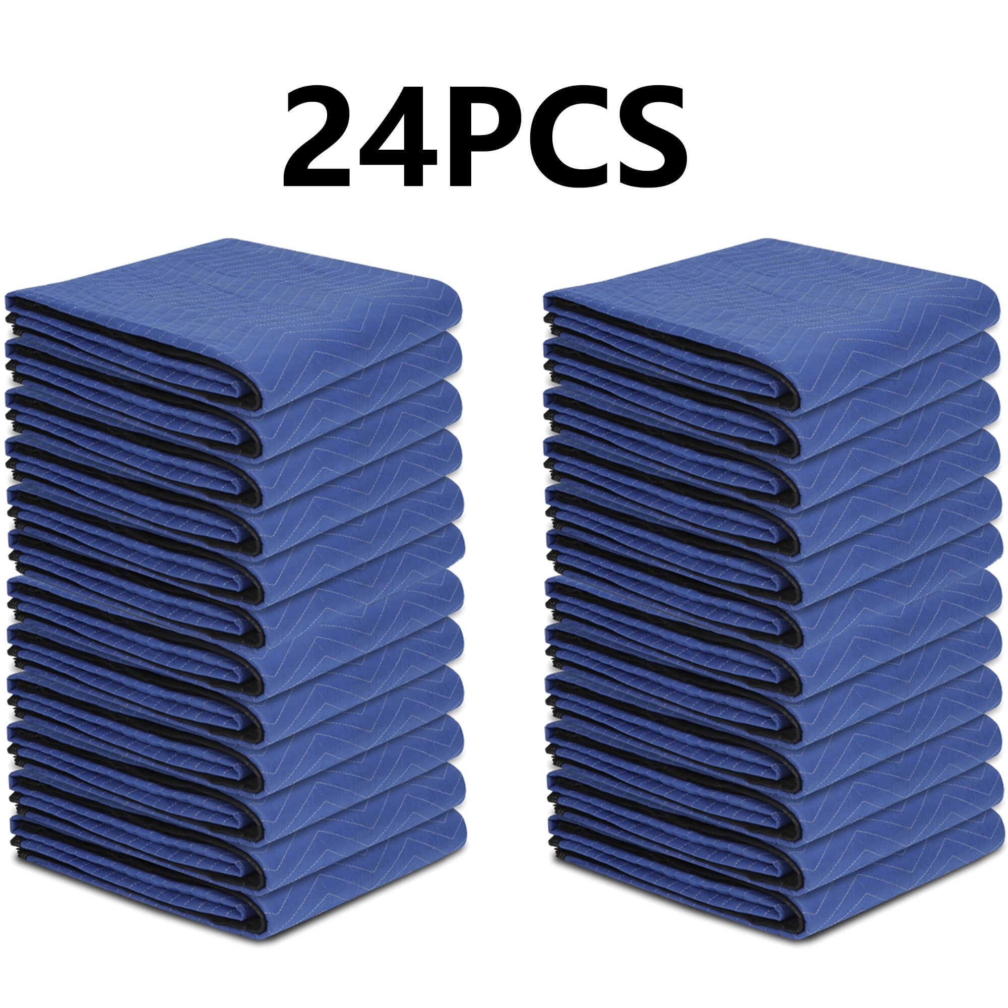 "ZENSTYLE 24 Bulk Heavy-Duty Moving Blankets 80"" x 72"" - Large ...
