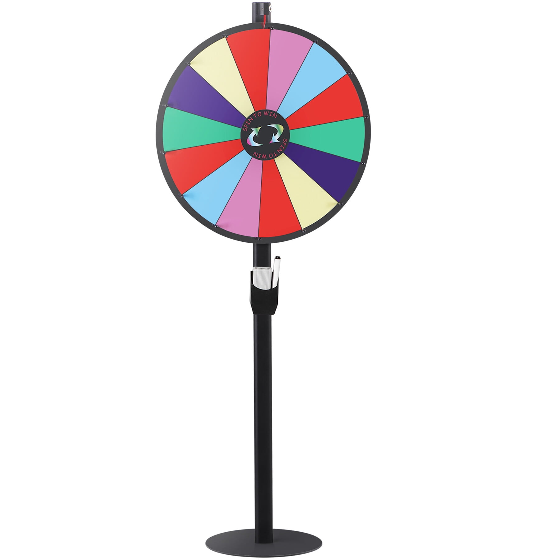 ZENSTYLE 24" Spin Wheel Freestanding Height Adjustable 14 Slots ...