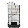 "ZENSTYLE 39"" Large Parrot Bird Cage with Rolling Stand, Metal Frame ...