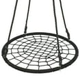 "ZENSTYLE 40"" Kids Circle Web Spider Tree Swing with 71"" Adjustable ...