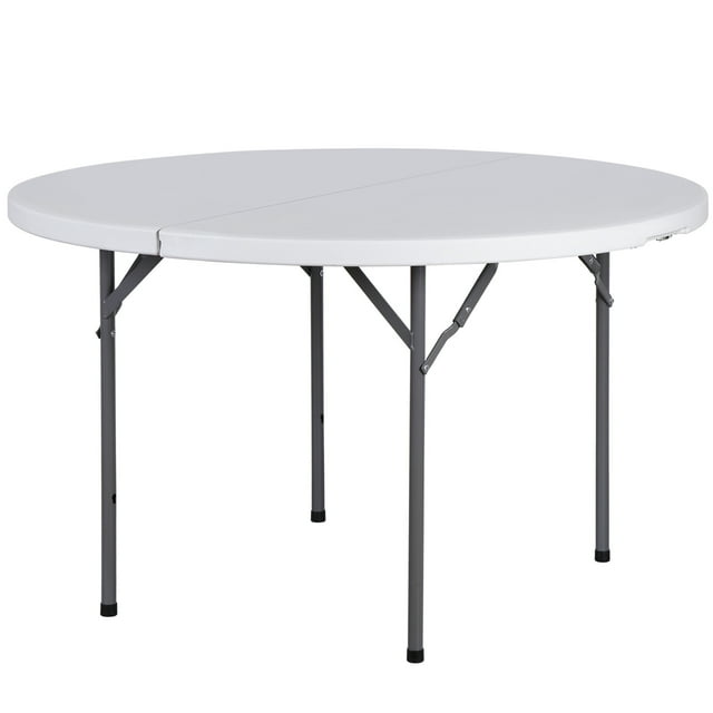 ZENSTYLE 48 Inch Round Foldable Metal Event Table, Collapsible for ...