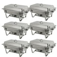 ZENSTYLE 8 qt Industrial Stainless Steel Full Size Chafing Dish Buffet ...