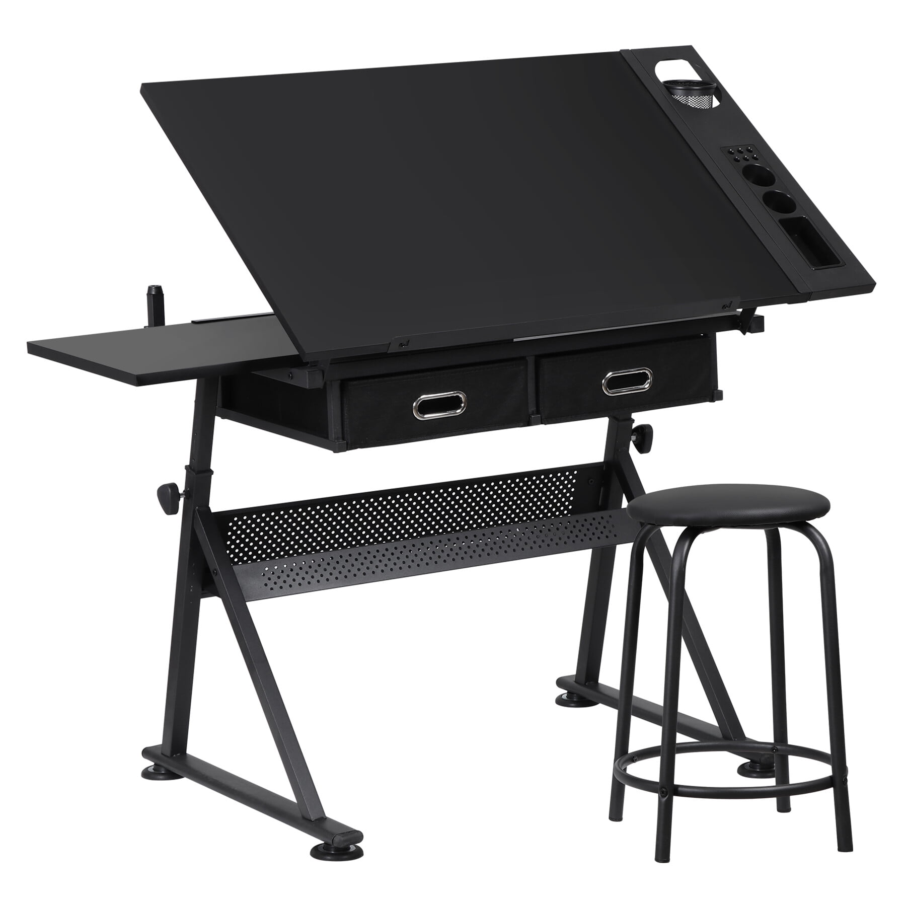 ZENSTYLE Adjustable Drafting Drawing Table Craft Tiltable Tabletop with ...