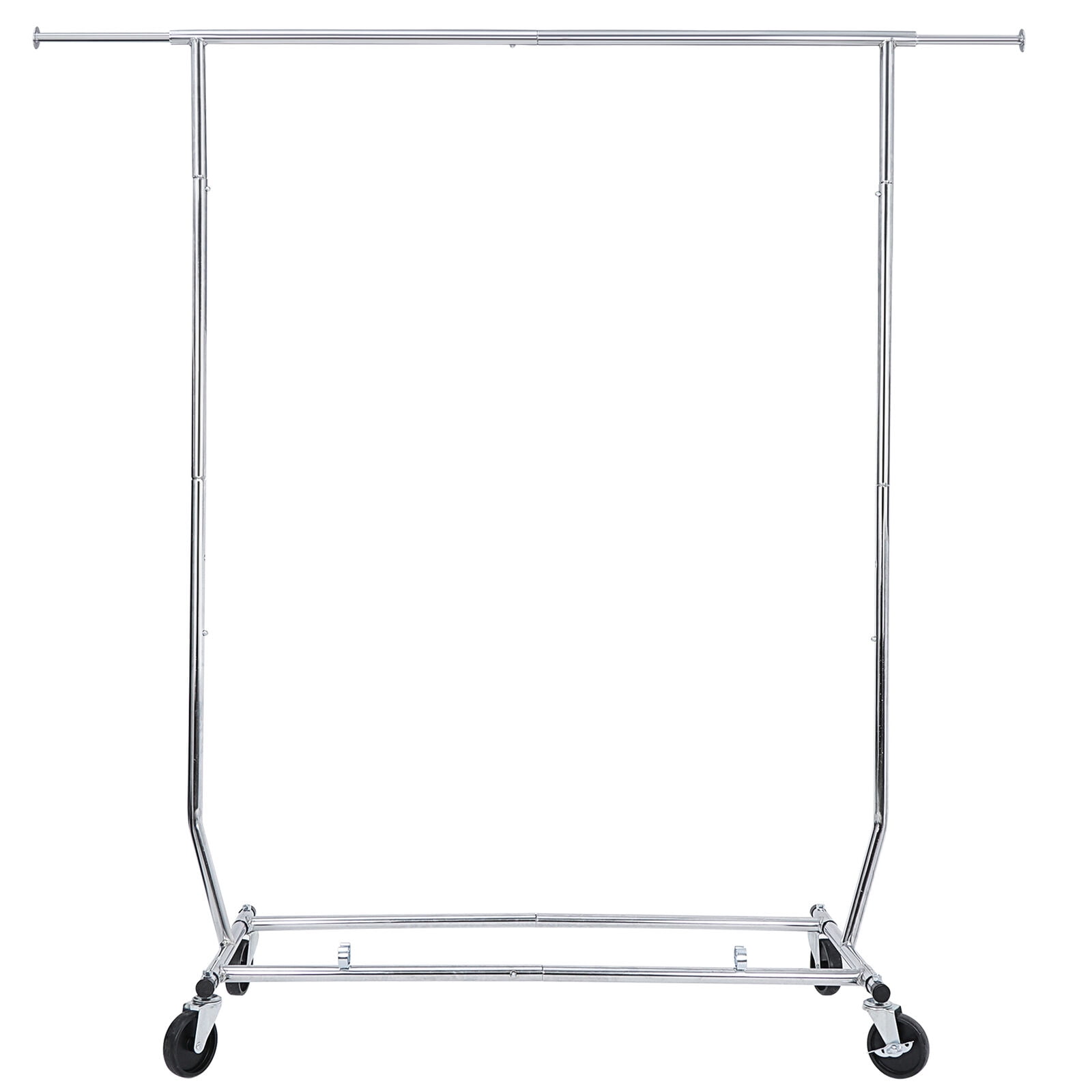 ZENSTYLE Expandable & Movable Clothes Rack, Stand Alone Garment Bar ...