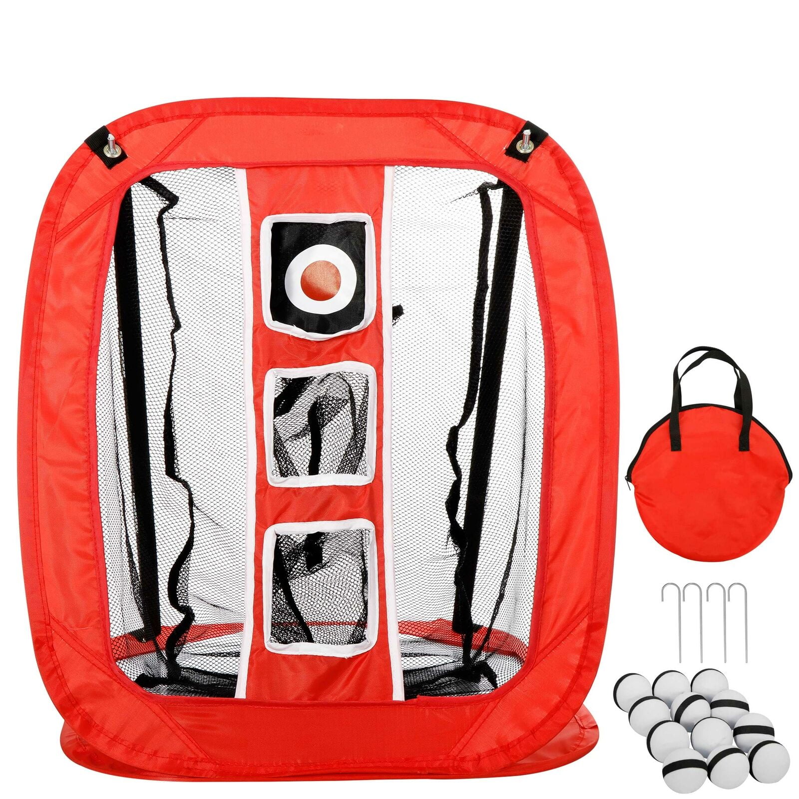 ZENSTYLE Chipping Pop Up Golf Net Practice Swing Game with 12 Foam ...