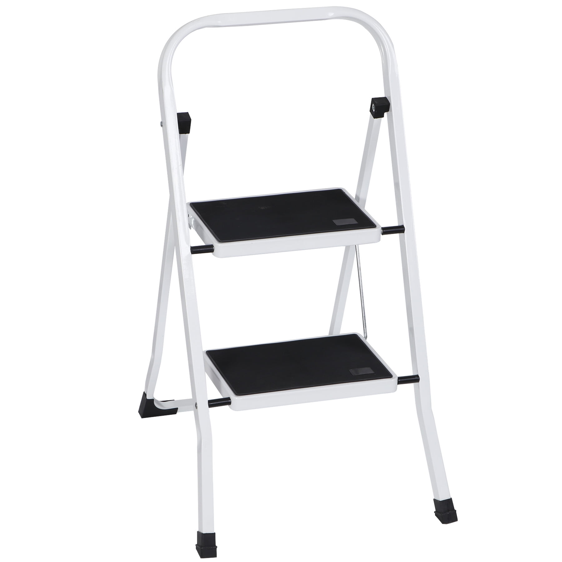 ZENSTYLE Indoor Outdoor Folding 2 Step Ladder Stool for Kitchen ...