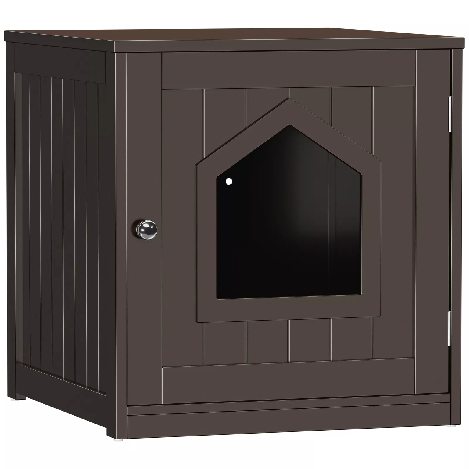 ZENSTYLE Heavy Duty Cat House & Side Table Cat Home Nightstand Indoor ...