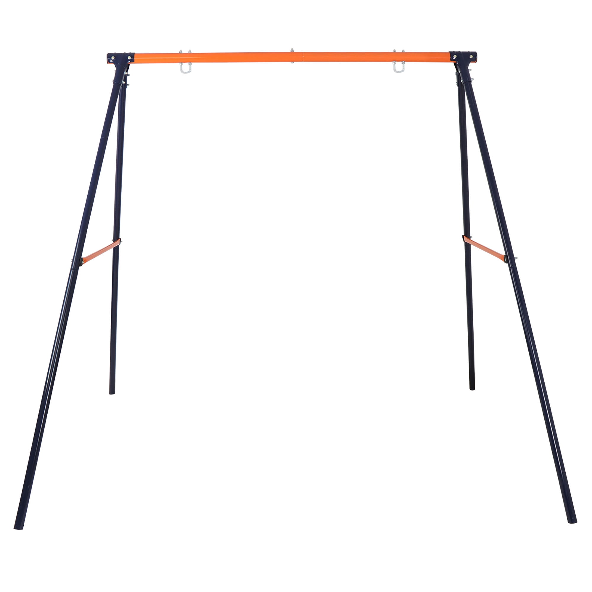 ZenStyle Kids Outdoor Swing Set, 72" Heavy Duty Metal Frame, 87" L ...