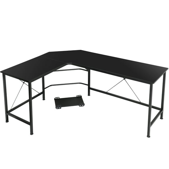 ZENSTYLE L-Shaped Desk, Corner Computer Gaming Table, Home Office ...