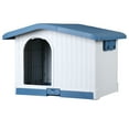 ZenStyle Large Plastic Dog House, Liftable Roof, Detachable Base ...