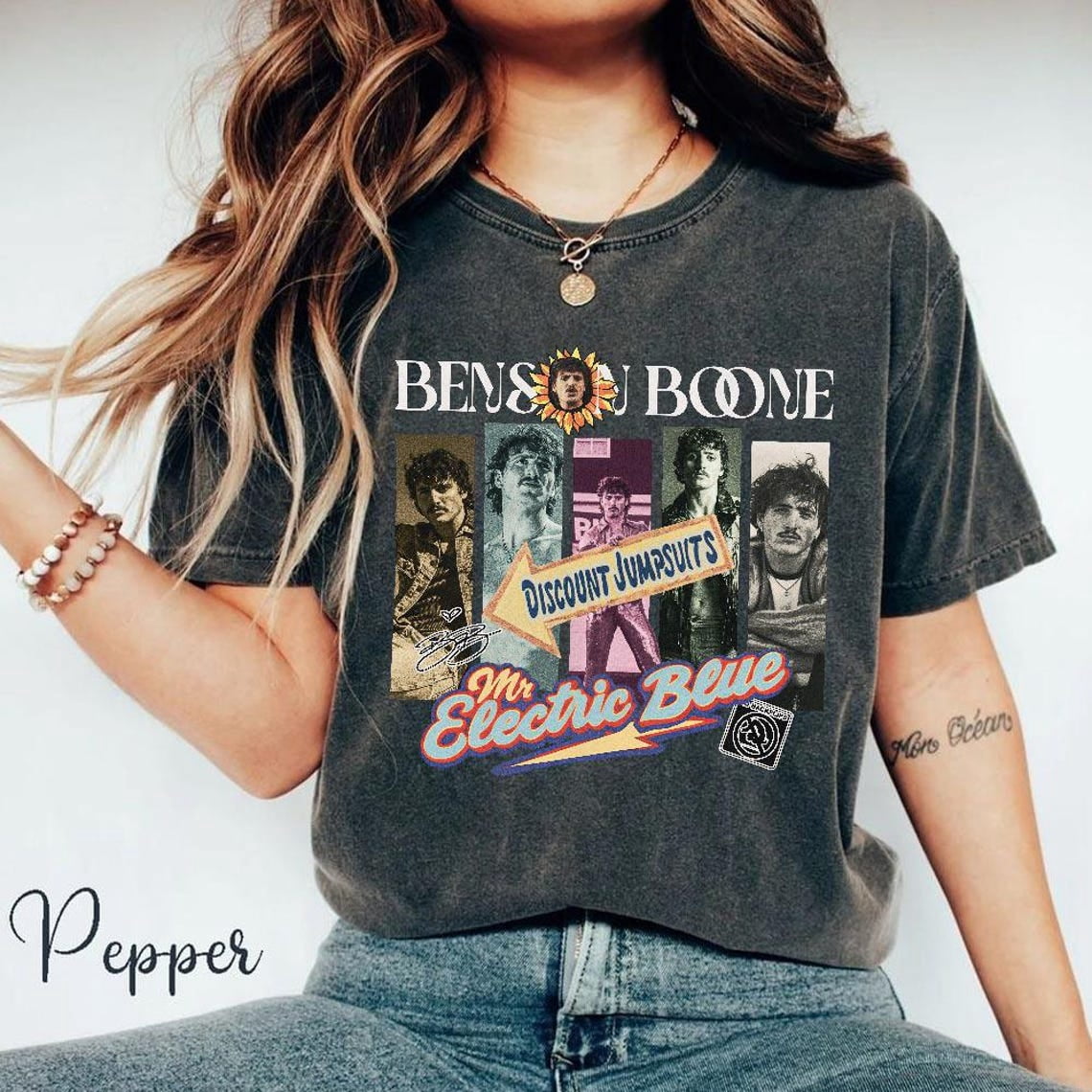 ZENUA Ben.Son Singer B00Ne Shirt, American Hearts World Music Tour 2025 ...