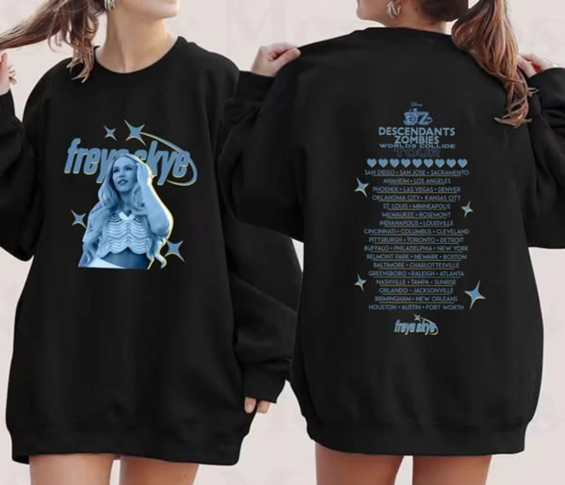 ZENUA Descendants Zombies Worlds Collide Tour Freya Skye Shirt, The ...
