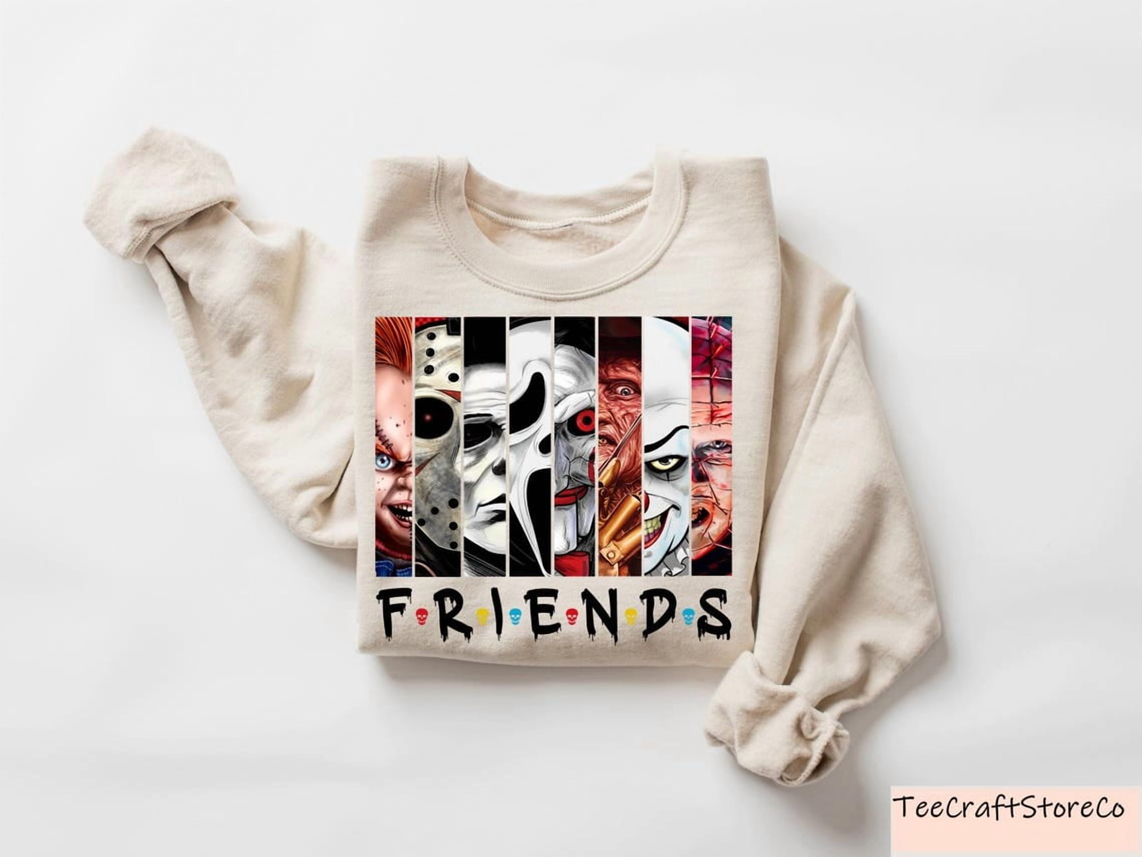 ZENUA Friends Hal.Low.Een Shirt, Horror Movie Characters Shirt, Hal.Low ...