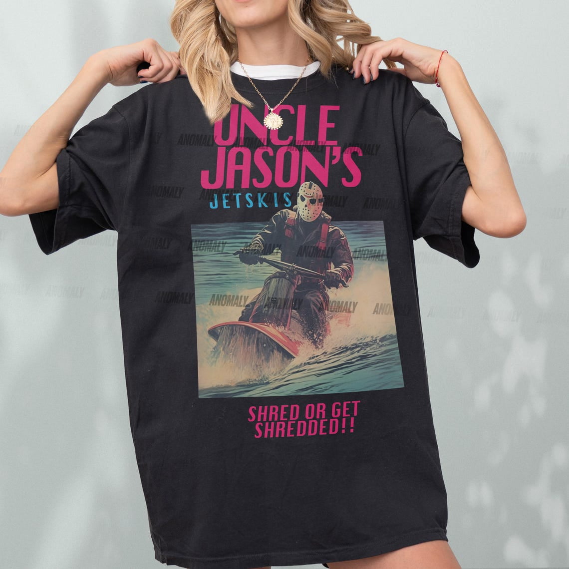 ZENUA Funny Jason T-Shirt, Uncle Jason'S Jetskis Vintage Ad T-Shirt ...