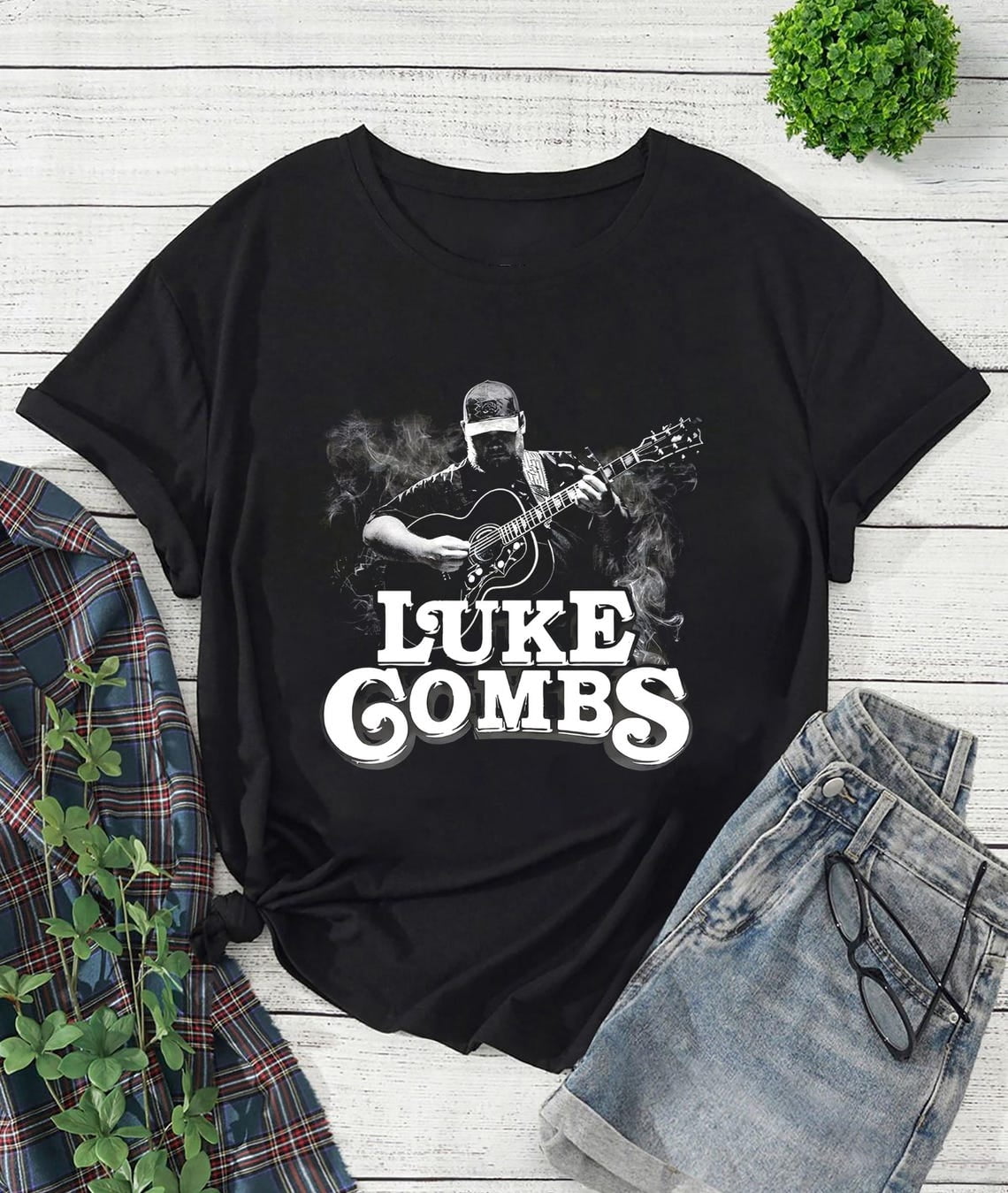 ZENUA Luke Combs 90S Vintage Shirt, Luke Combs Graphic Tee, 2026 Tour ...