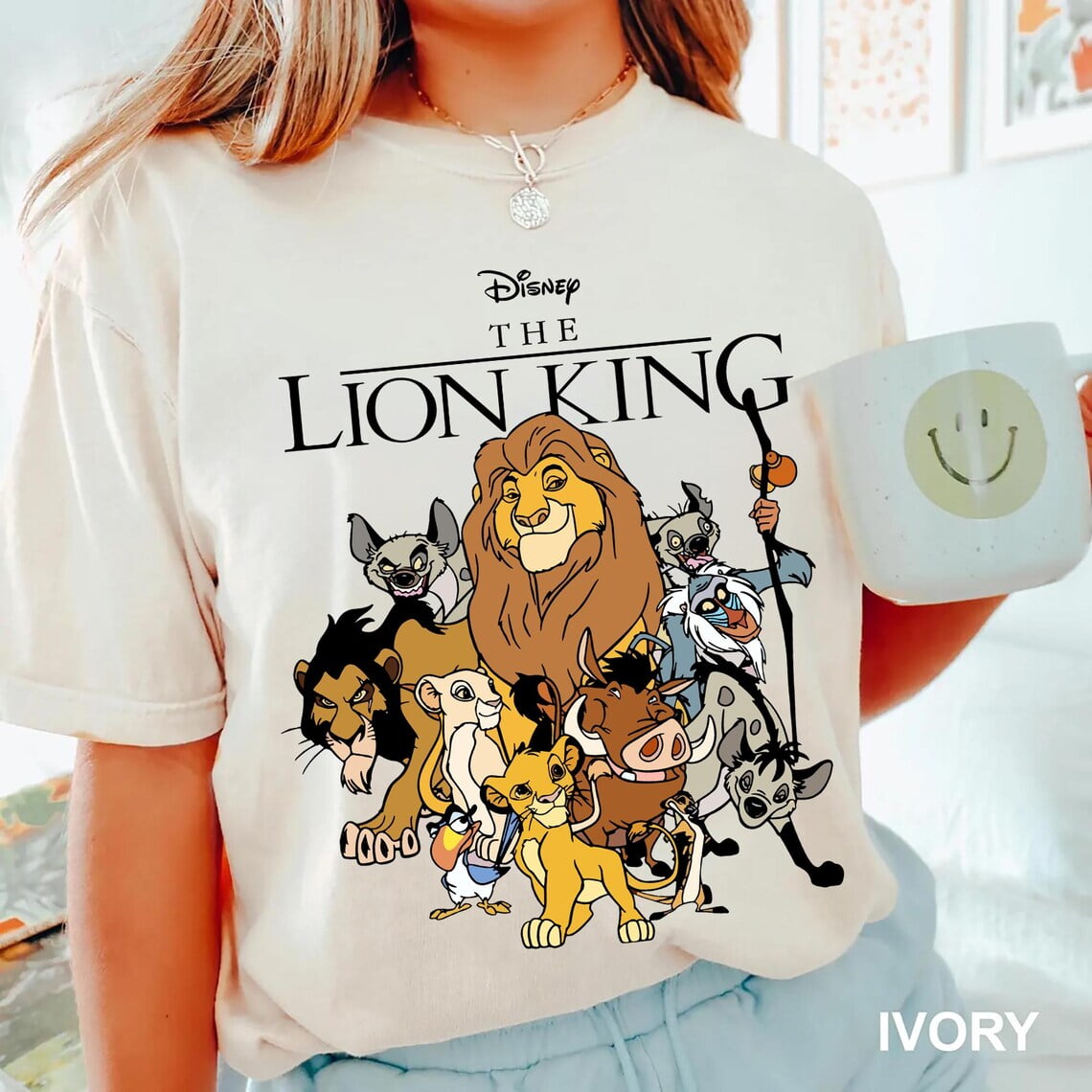 ZENUA Simba Mufasa Timon Pumbaa Tee Retro Lion King Shirt Family ...