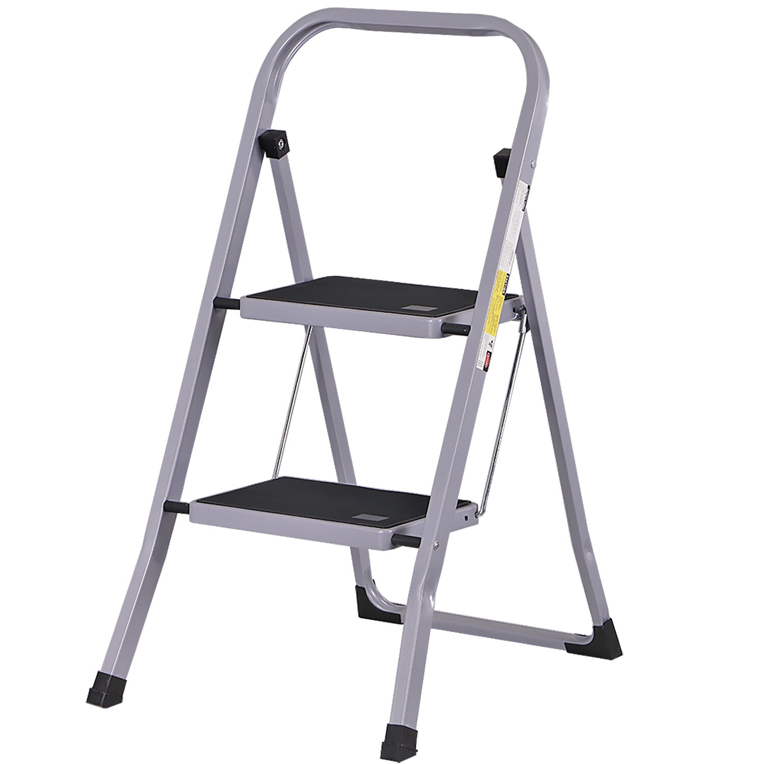 ZENY 2 Step Ladder Portable Folding Step Stool with Handgrip Anti-Slip ...