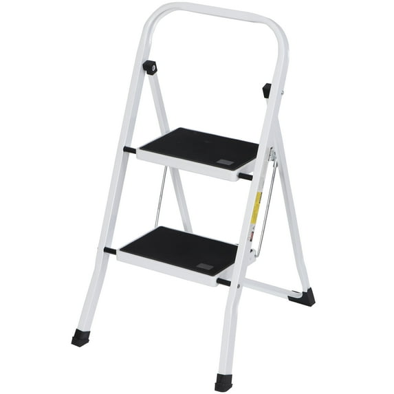 ZENY Heavy-Duty 2 Step Ladder, Portable, Non-Slip Wide Platform, Anti ...