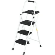 ZENY Heavy-Duty 2 Step Ladder, Portable, Non-Slip Wide Platform, Anti ...