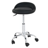 ZENY, Indoor Spa Stool, Adjustable Height Black, 360-Degree Swivel ...