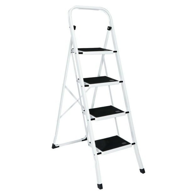 ZENY 4 Step Ladder Portable Folding Step Stool with Handgrip Anti-Slip ...