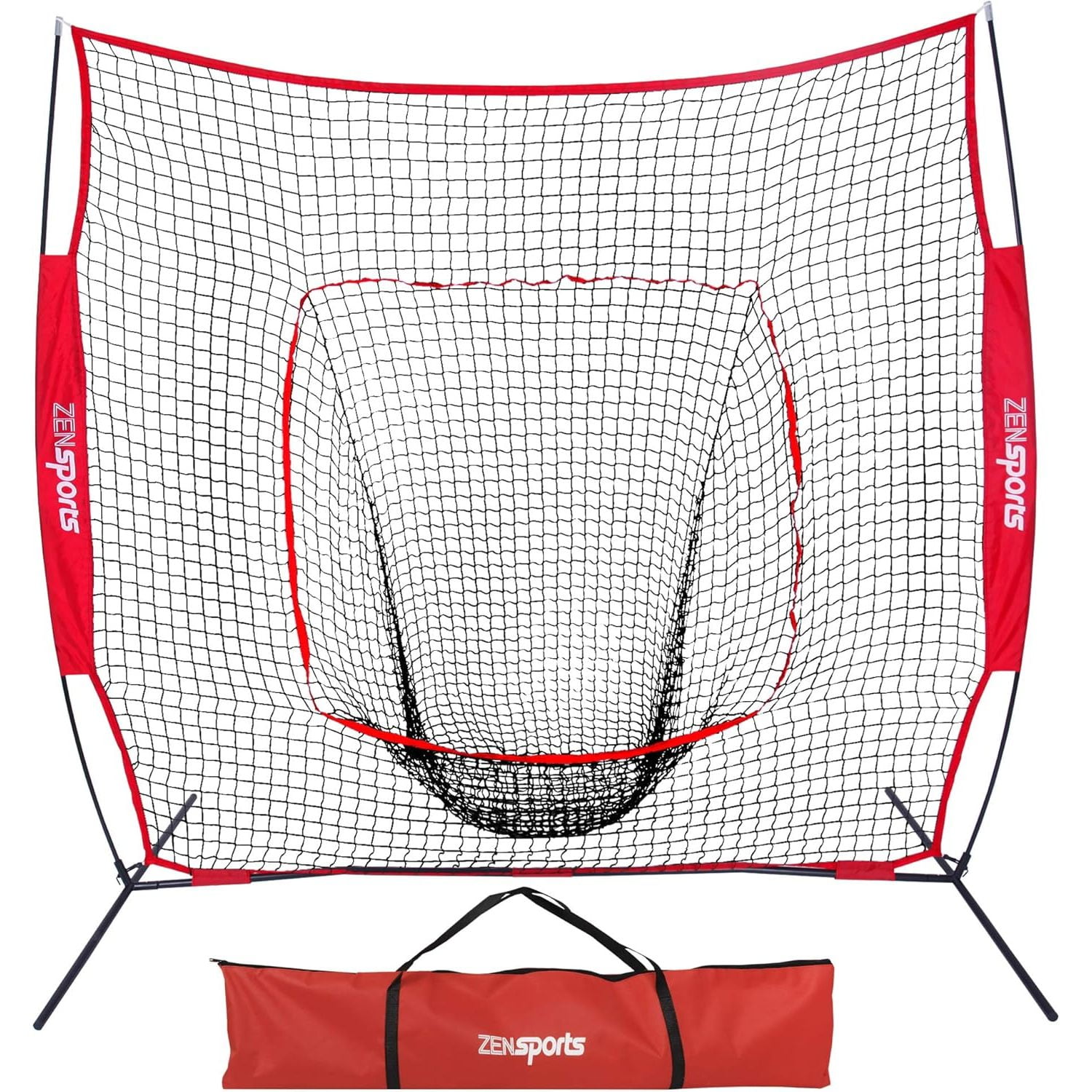 ZENY 7'×7' Baseball Softball Practice Net Hitting Batting Catching ...