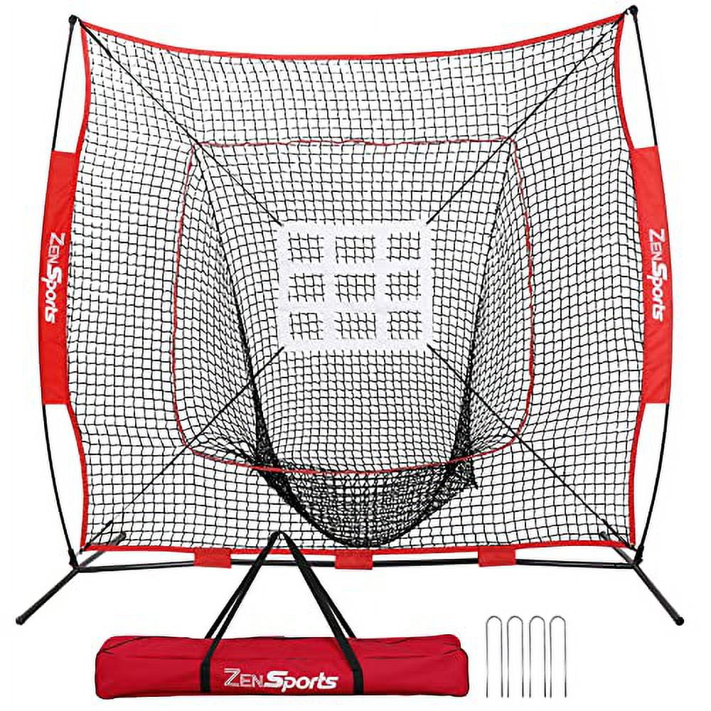 ZENY 7×7 ft Baseball Softball Practice Net for Hiting and Pitching ...