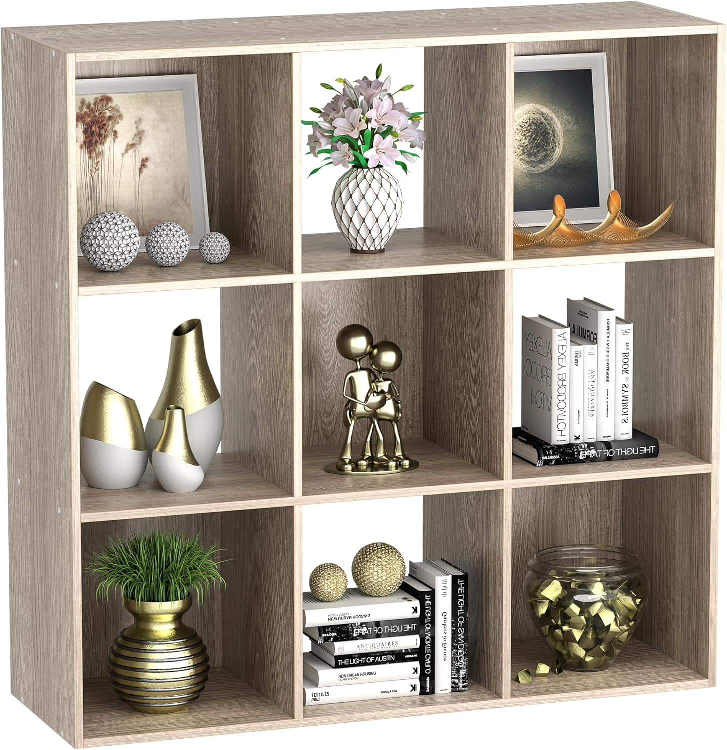 ZENY 9 Cube Storage Organizer, Modular Storage Organizer Cabinet, 3 ...