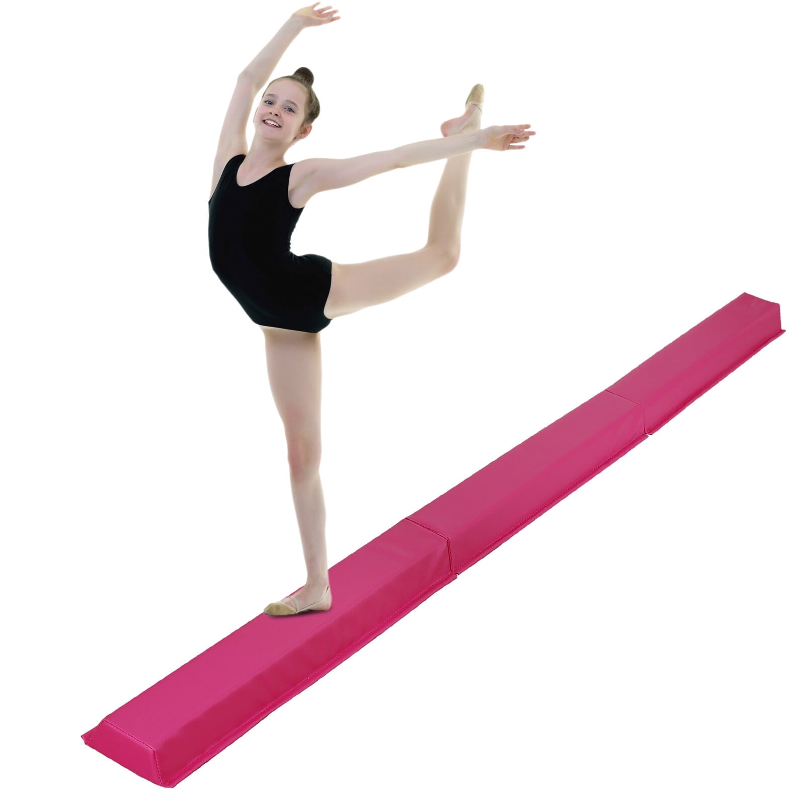 ZENY 9FT Tri-Fold Balance Beam Gymnastics Equipment Anti-Slip Base ...
