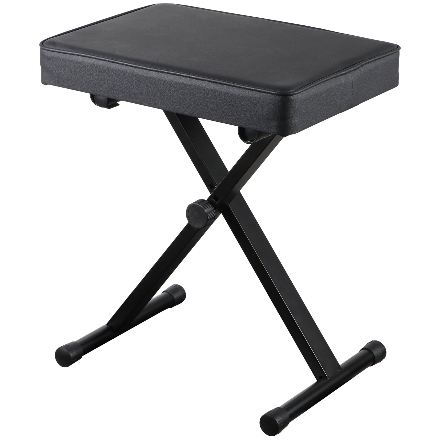 ZENY Adjustable Padded Keyboard Bench, Metal Frame X-Style Stool Seat ...