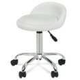 ZENY Ergonomic Salon Stool with Backrest, Adjustable Height, Rolling ...