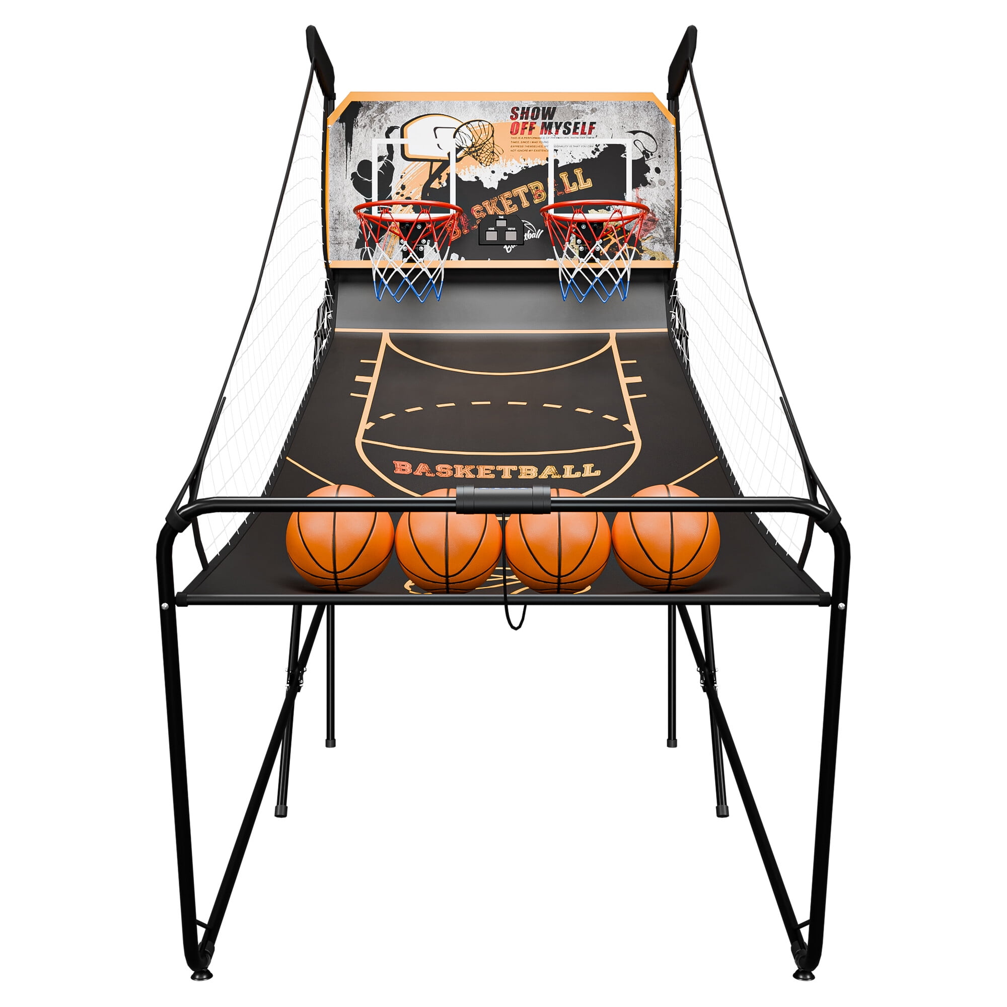 ZENY Electronic Double Shot Basketball Arcade Game Foldable 2-Player ...
