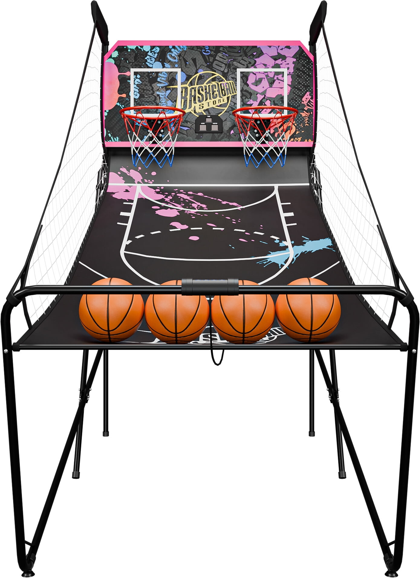ZENY Electronic Double Shot Basketball Arcade Game Foldable 2-Player ...