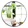 ZENY Large Round Mirror Black 30 inch Wall Mirror Modern Minimalist ...