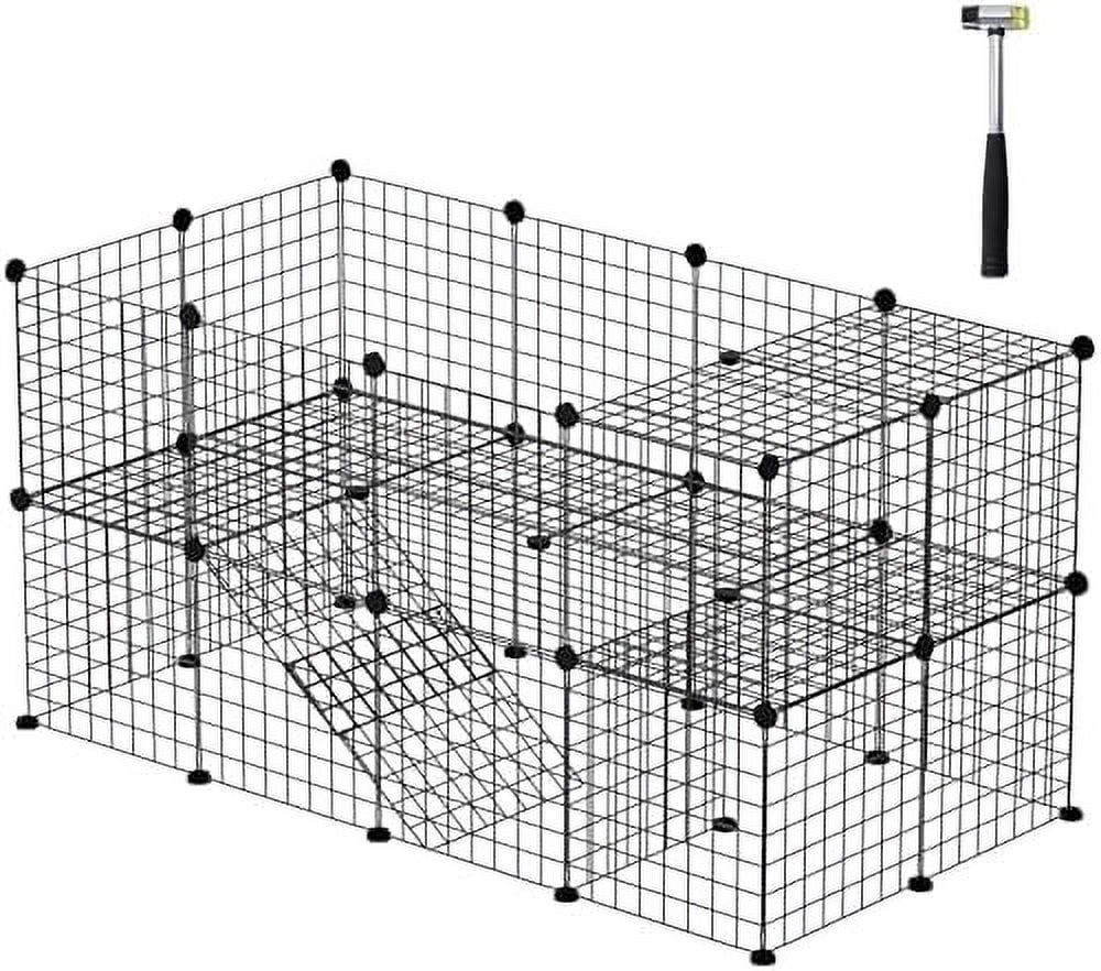 ZENY Pet playpen, Small Animal Cage, DIY 36 Panels Metal Wire Fence ...