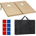 Zeny Portable Cornhole Set Regulation Size Outdoor Yard Cornhole Game 2