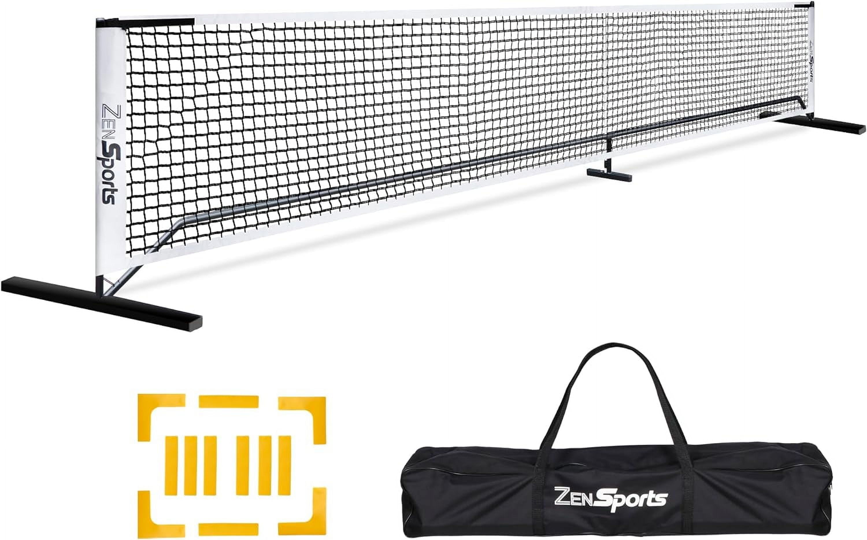 ZENY Portable Pickleball Net Set System with Metal Frame and 22FT ...