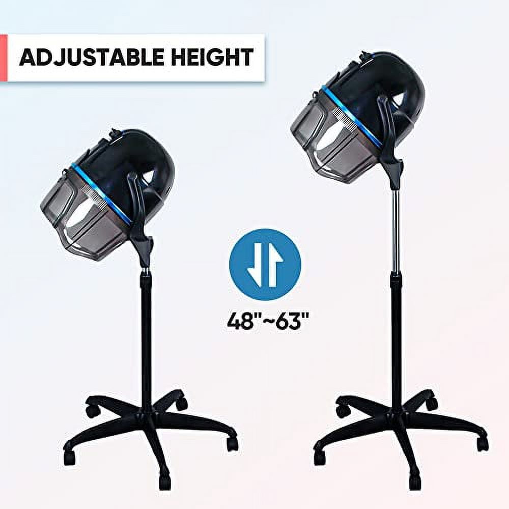 ZENY Stand Up Hair Dryer 1300W Adjustable Floor Hooded Bonnet Hair ...