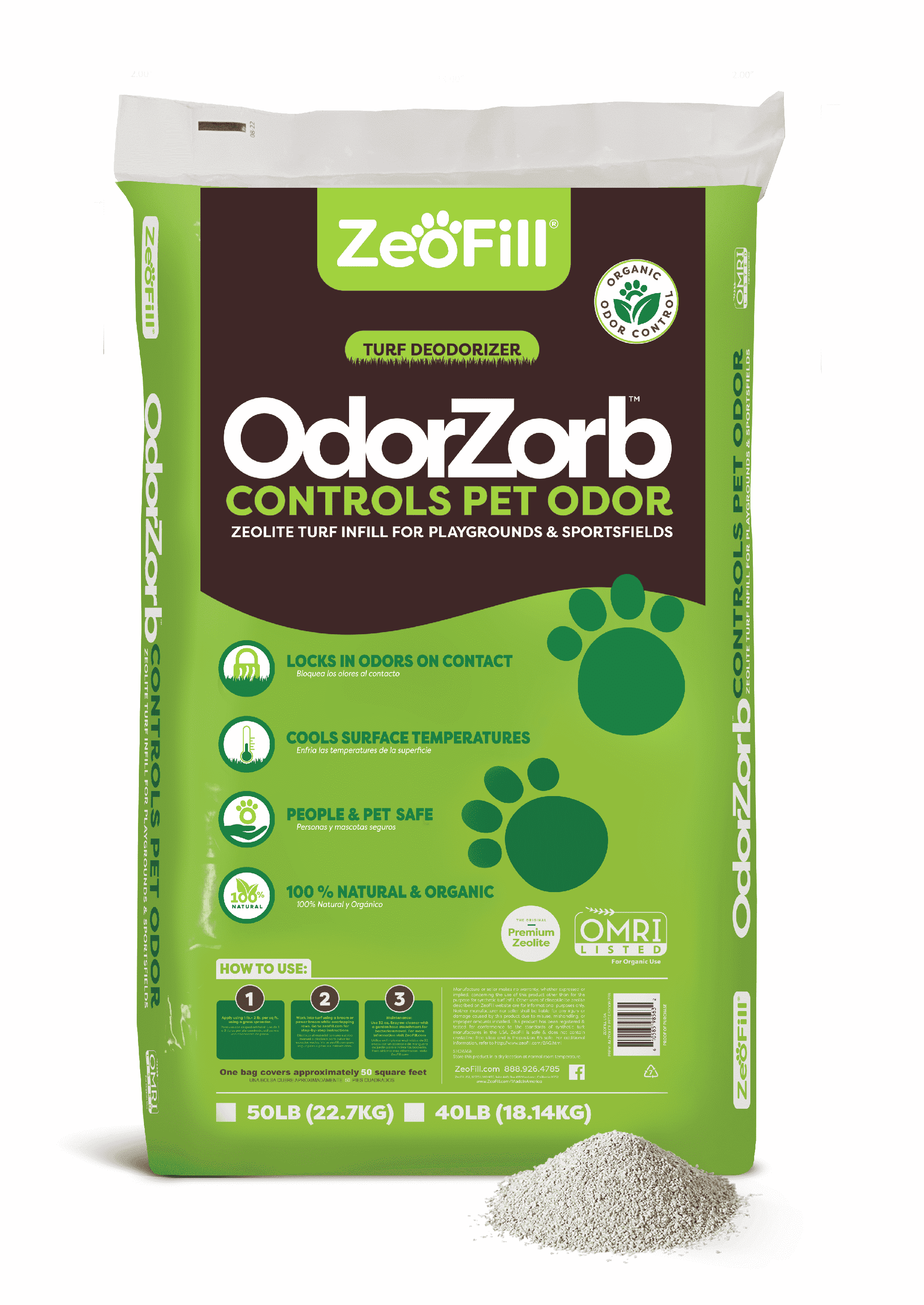 ZEOFILL Turf Infill – Artificial Turf Cleaner for Pet Urine Odor ...