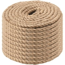 ZEONHAK 5/8 Inch x 36 feet Natural Burlap Jute Twine Rope, Extra Thick ...