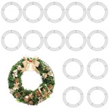 ZEONHAK 15 Pack 10 Inch Green Wire Wreath Frames, Round Metal Wreath ...